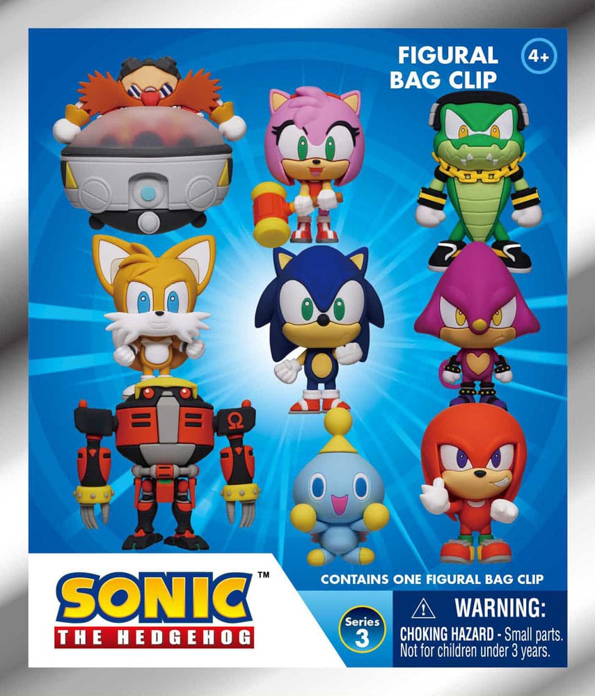 Sonic the Hedgehog 3D Figural Bag Clips Series 3 Blind Bag | Giftdude UK